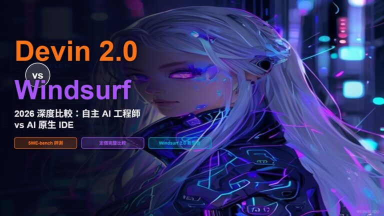 2026 年 Devin 2.0 vs Windsurf 完整評測：自主 AI 工程師對決 AI 原生 IDE - AI 織夢部落格